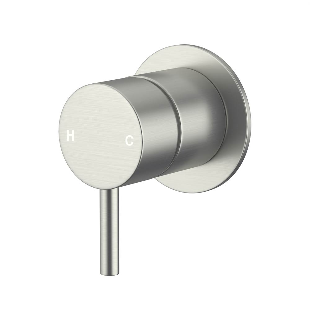 Wall Mixer 60mm Cover Plate Brushed Stainless Steel – Amoza Plumbing ...